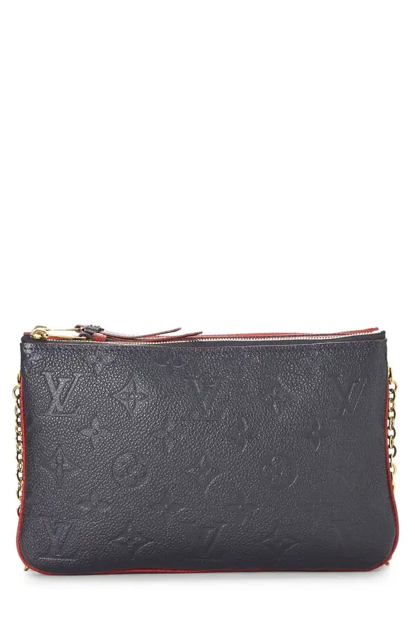 LOUIS VUITTON Monogram Empreinte Double Zip Pochette - Multi