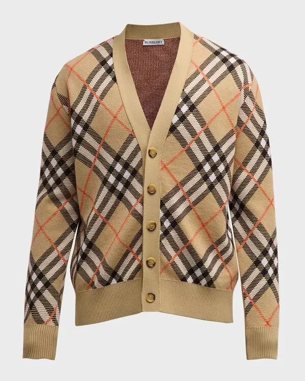 Burberry Vintage Check Cardigan - Sand Ip Check