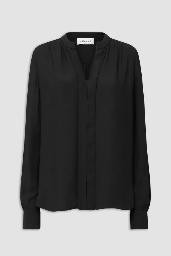 CALLAS MILANO Athena Crewneck Top - Black