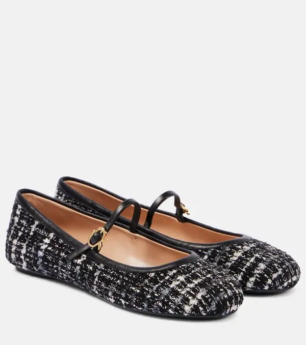 GIANVITO ROSSI Mary Ribbon 05 Mary Jane Flats