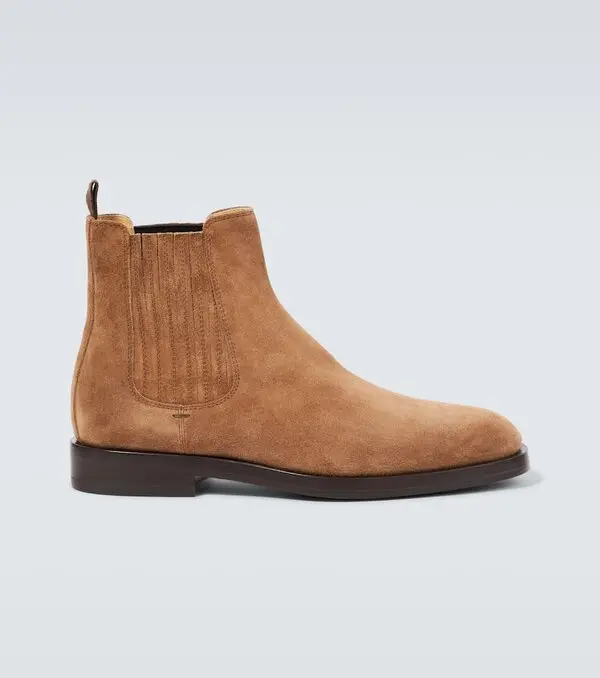 Brunello Cucinelli Suede Chelsea Boots - Brown