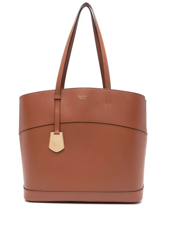 FERRAGAMO Medium Tote Bag - Brown