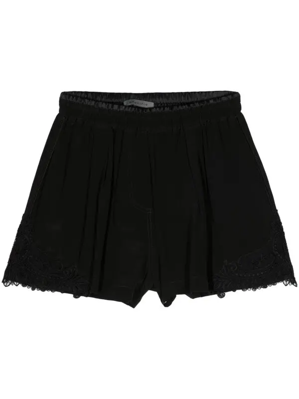 MAURIZIO MYKONOS Corded-lace Silk Blend Shorts