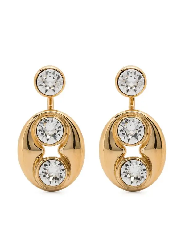Amina Muaddi Iris Drop Earrings