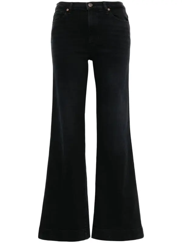 7 For All Mankind Modern Dojo High-rise Flared Jeans - Blue