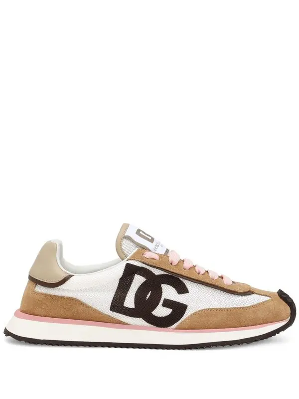 Dolce & Gabbana Mixed-material Sneakers - White