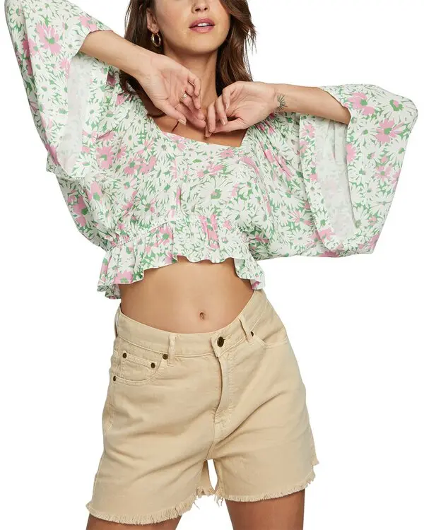Buy Chaser Long Sleeve Crop Top - Multi At 54% Off | Editorialist