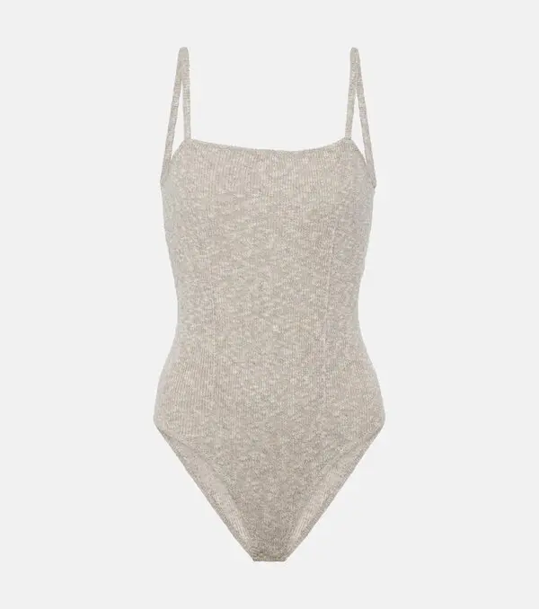 Magda Butrym Knitted Linen And Cotton Bodysuit
