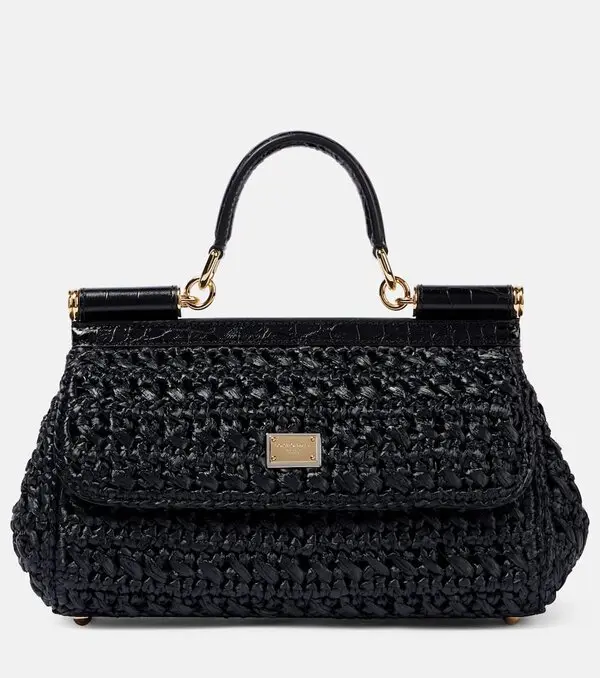 Dolce & Gabbana Sicily Medium Tote Bag - Black