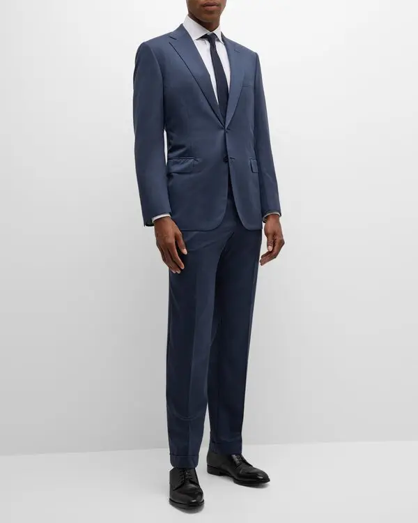 Brioni Textured Solid Suit