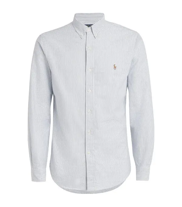 Ralph Lauren Cotton Striped Oxford Shirt - Blue