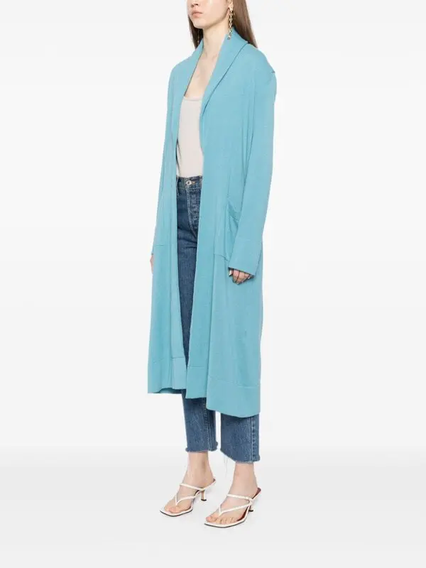 TEDDY CASHMERE Venezia Cardigan Coat - Blue
