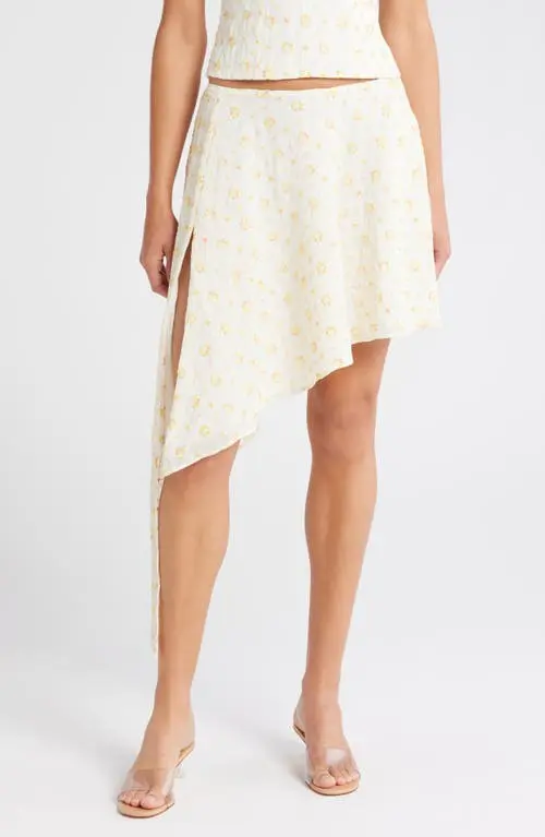 MISTRESS ROCKS Embroidered Asymmetric Hem Skirt