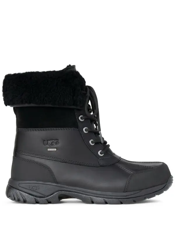 UGG Butte Lace-up Ankle Boots - Black