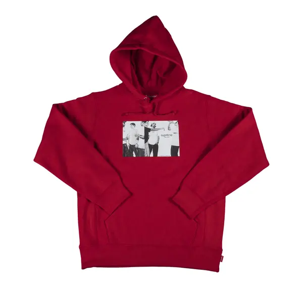 Supreme Classic Ad Hooded Sweatshirt - Red