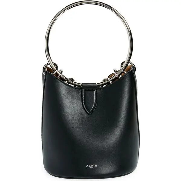 Alaïa Ring Handle Bucket Bag - Noir