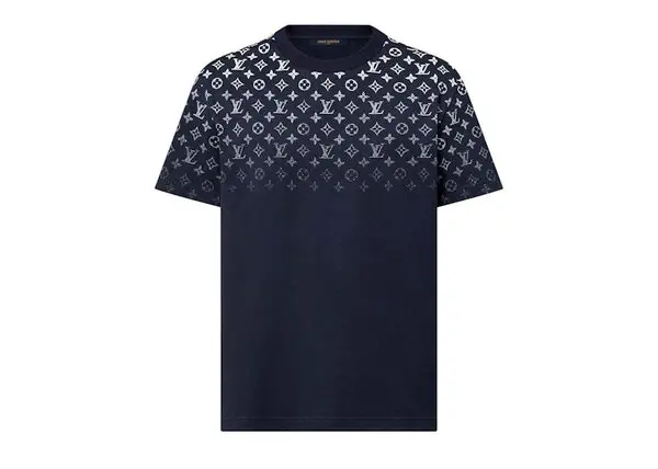 LOUIS VUITTON Gradient Cotton T-shirt - Navy Blue