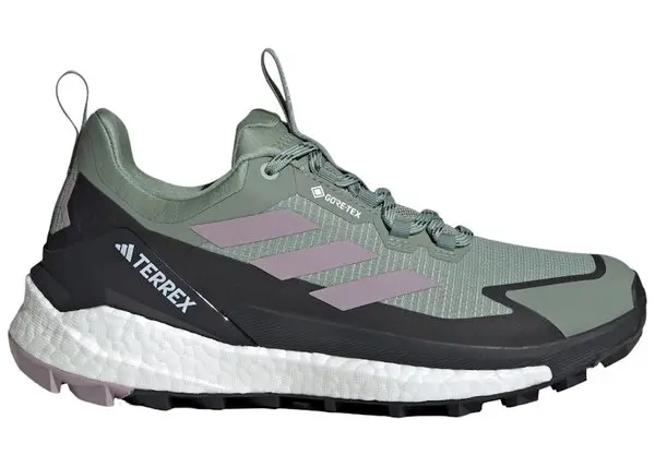 Adidas Terrex Free Hiker 2.0 Low Goretex Sneakers - Silver Green/preloved Fig/carbon
