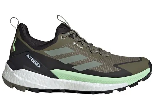 Adidas Terrex Free Hiker 2.0 Low Gore-tex Sneakers - Olive Strata/silver Green/core Black