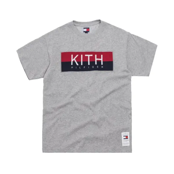Kith X Tommy Hilfiger Logo Tee Shirt - Grey