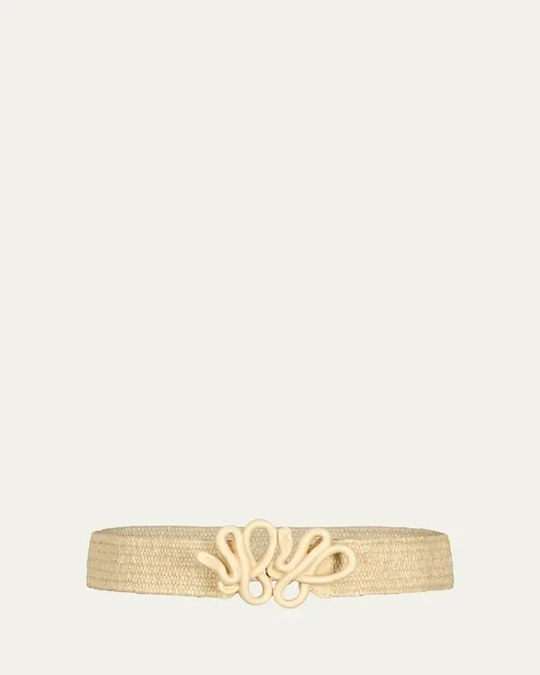 Johanna Ortiz Rhythmic Ripple Woven Belt - Ecru | Editorialist display picture 1