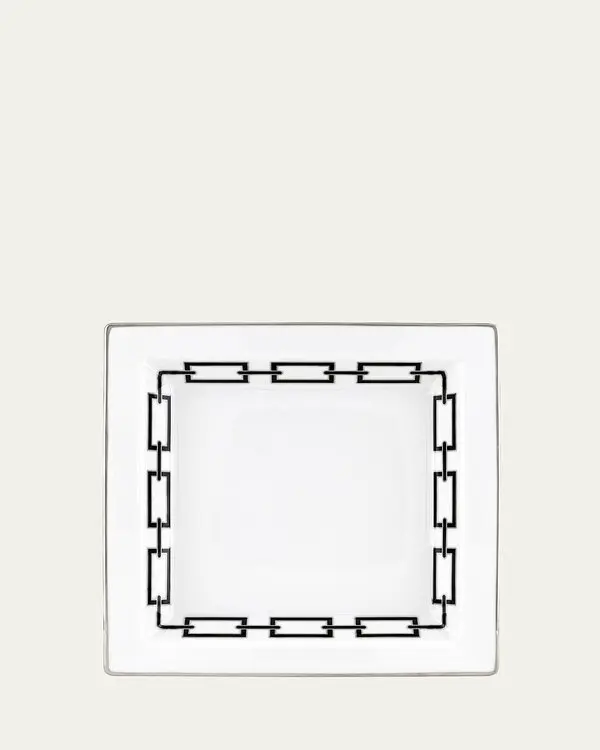 GINORI 1735 Catene Nero Large Square Change Tray - Black
