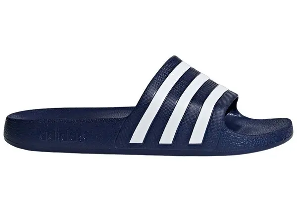 Adidas Adilette Aqua Slides - Dark Blue/cloud White