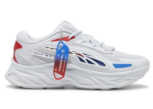 PUMA Exotek Nitro Bmw Motorsport Sneakers - Silver Mist/pop Red/cool Cobalt Blue