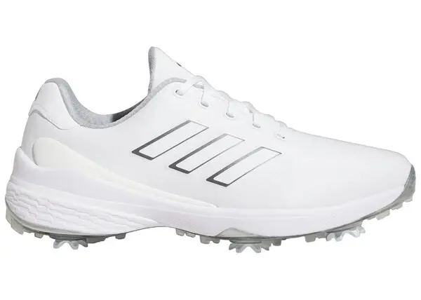 Adidas Zg23 Wide Golf Shoes - Cloud White/dark Silver Metallic