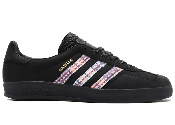 Adidas Gazelle Indoor Sneakers - Black/plaid