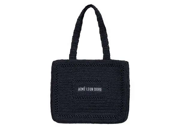 Aimé Leon Dore Crochet Tote Bag - Navy Blue