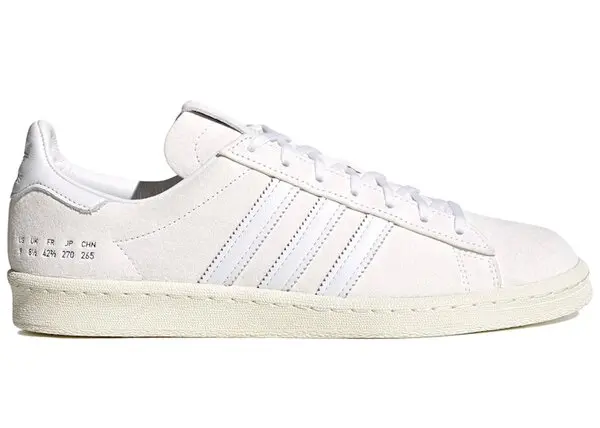 Adidas Campus 80s Premium Sneakers - White/cloud White/off White