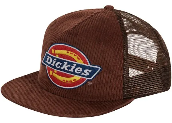 Supreme Dickies Corduroy Mesh Back 5-panel Cap - Brown