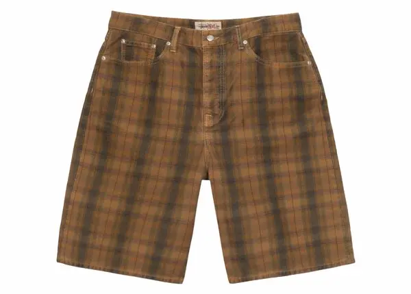 StÜssy Canvas Plaid Short - Brown
