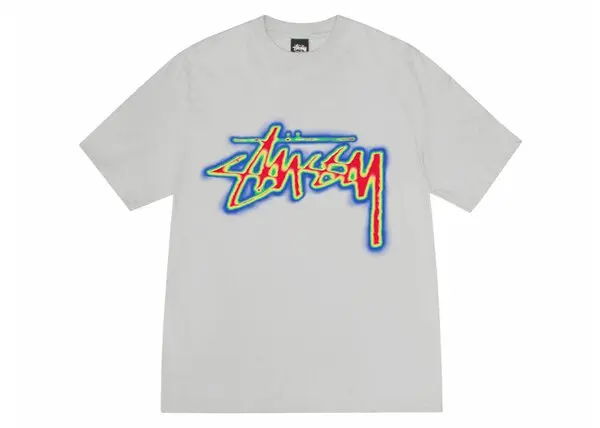 StÜssy Thermal Stock Tee Shirt - Fog