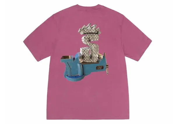 StÜssy Tuff Stuff Tee Shirt - Berry