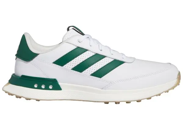 Adidas S2g Spikeless Leather 24 Golf Shoe - Cloud White/collegiate Green/gum