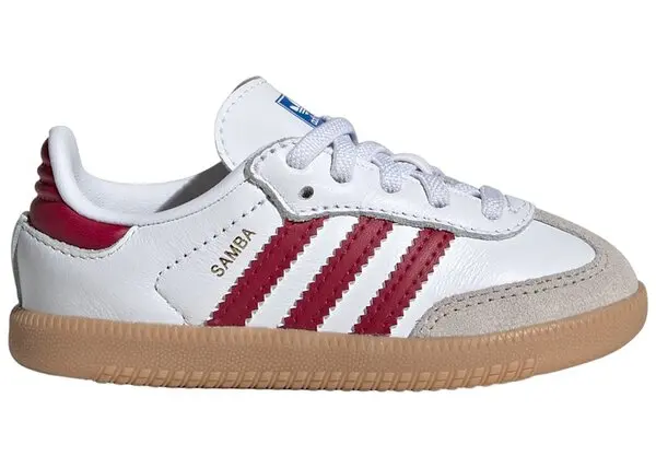 Adidas Samba Og Sneakers - Cloud White/collegiate Burgundy/gum
