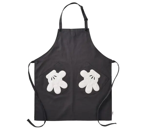 Disney Home Monochrome Apron With Glove Pockets