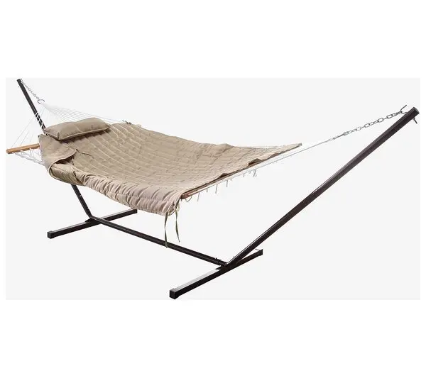 CASTAWAY LIVING Macrame Hammock And Pillow With Stand