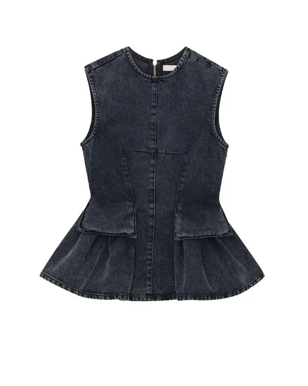 Remain Birger Christensen Cotton Top - Black