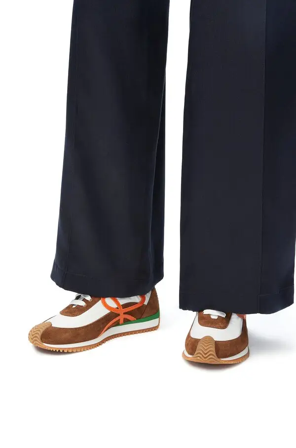 Loewe Luxury Flow Runner In Nylon And Suede