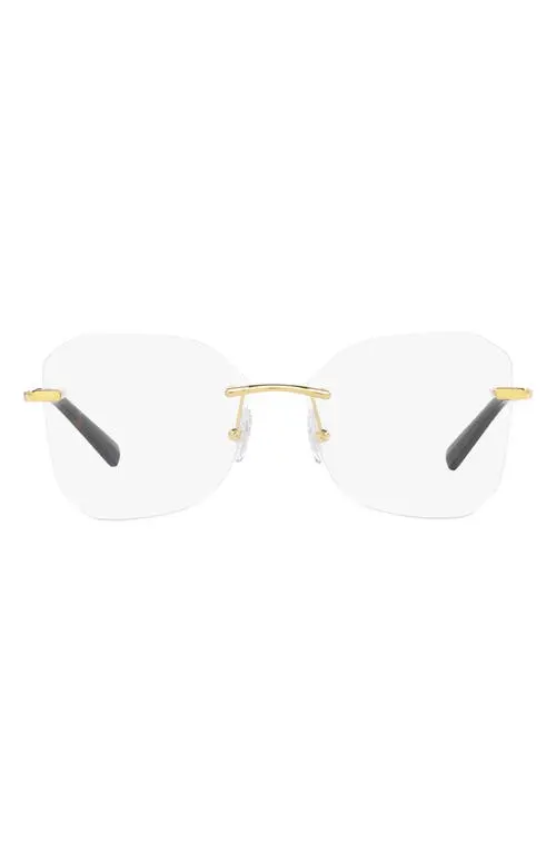Tiffany & Co. 55mm Rimless Optical Glasses - Gold