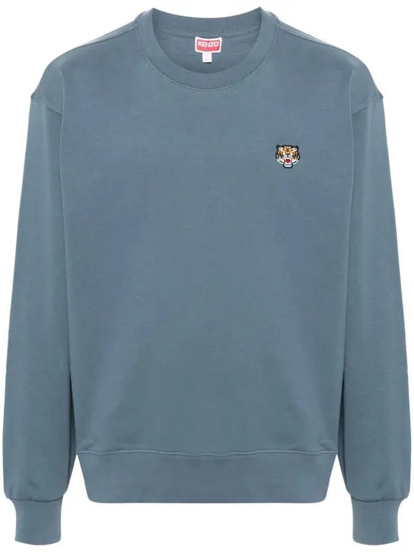Kenzo Tiger-patch Cotton Sweatshirt