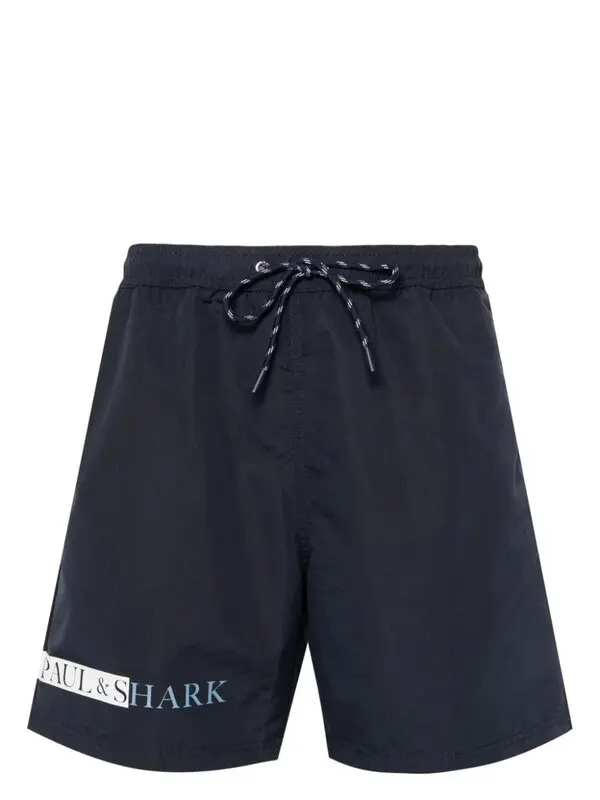Paul & Shark Logo-print Swim Shorts
