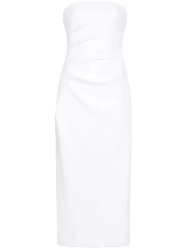 Proenza Schouler Shira Strapless Midi Dress - White