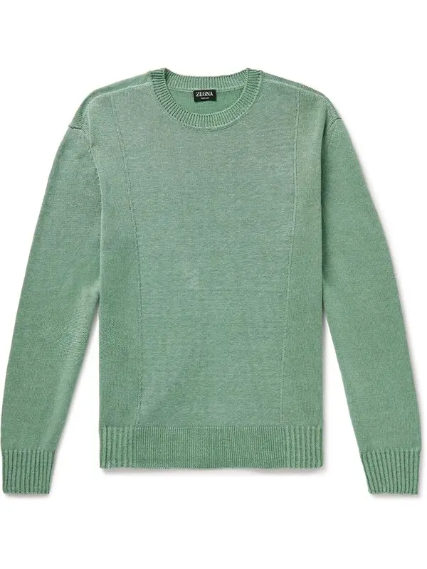 Zegna Linen And Silk-blend Sweater