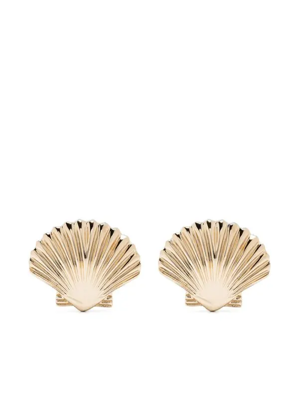 Mateo 14kt Yellow Venus Shell Stud Earrings