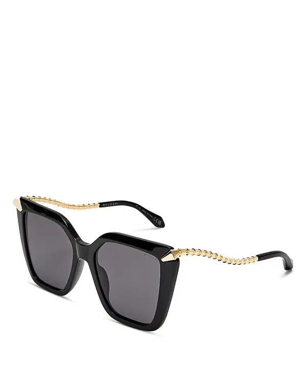 BVLGARI Square Sunglasses, 55mm