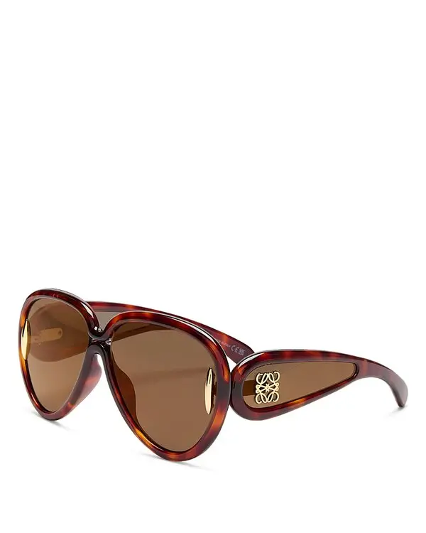 Loewe Butterfly Sunglasses, 65mm - Havana/brown Solid